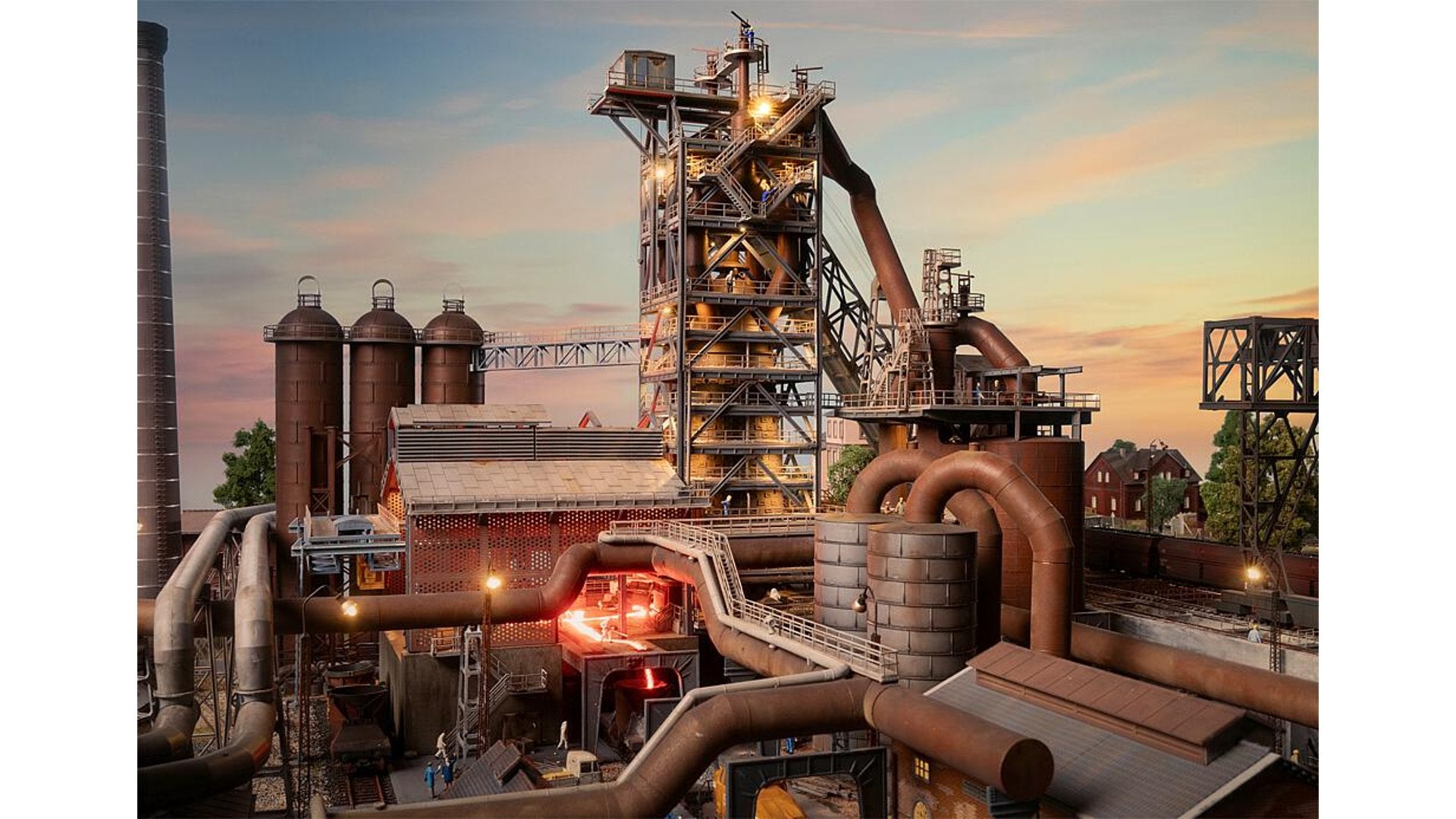 Faller FA130026 Blast furnace with casting hall – Micro Macro Mundo ...